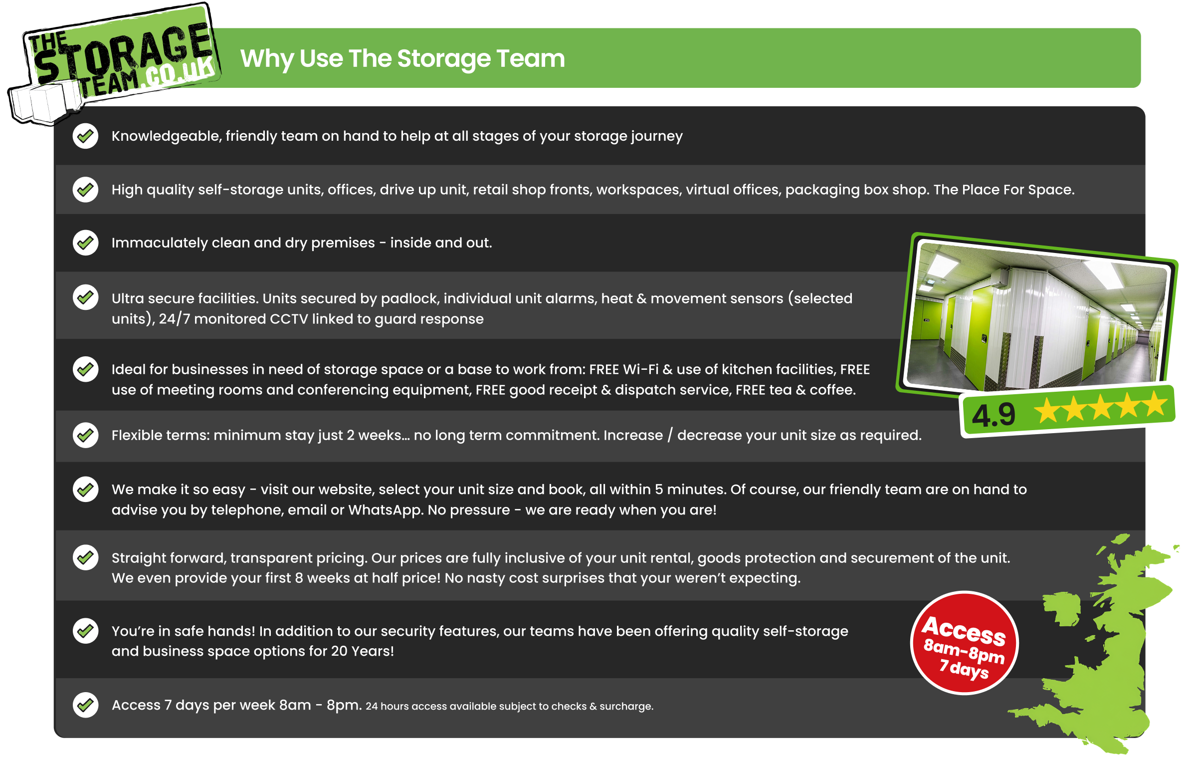 Storage Units Leeds - Up To 8 Weeks Half Price! | Storage Team